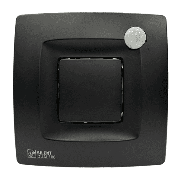 Вытяжной вентилятор Soler&Palau SILENT DUAL 100 MATT BLACK - купить в ...
